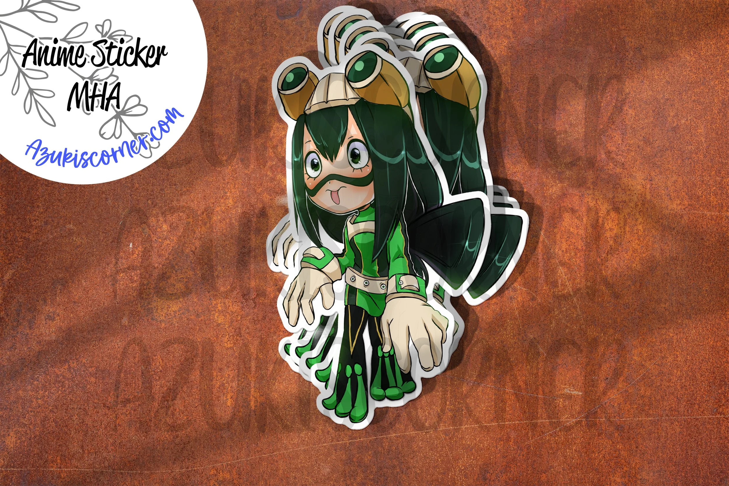 Deku Chibi Anime Sticker — Azuki's Corner