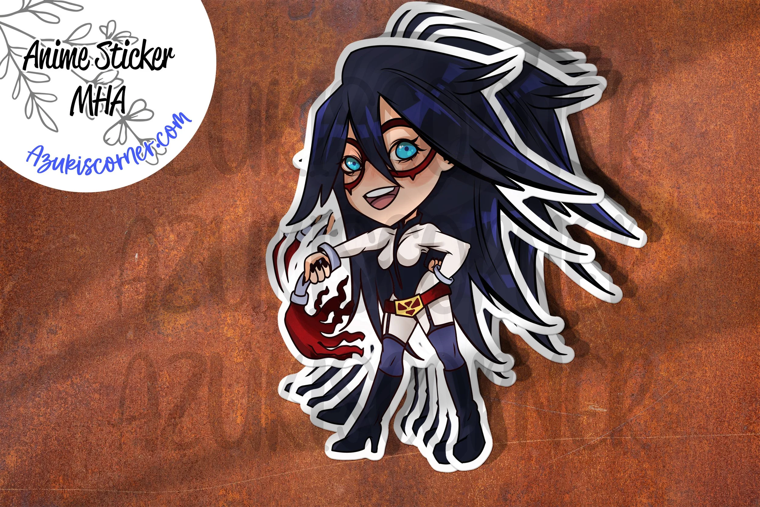 Todoroki Chibi Anime Sticker — Azuki's Corner