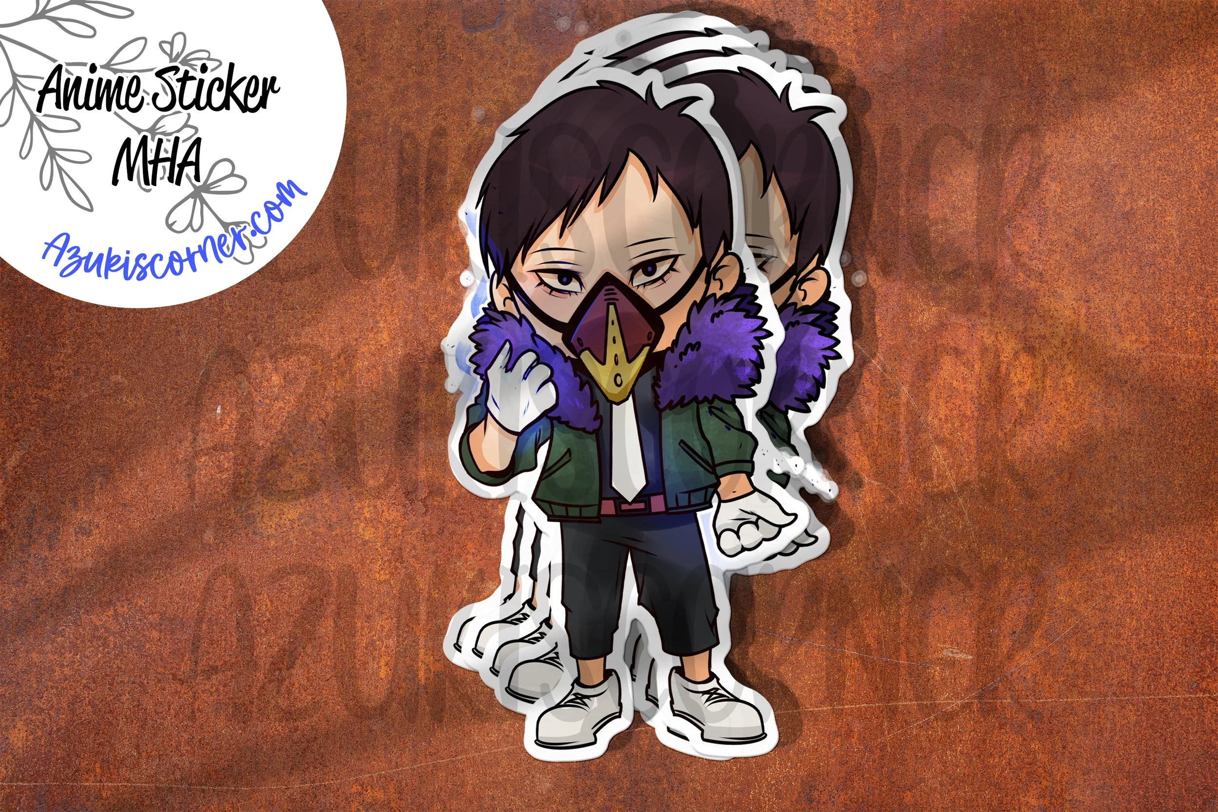 Deku Chibi Anime Sticker — Azuki's Corner