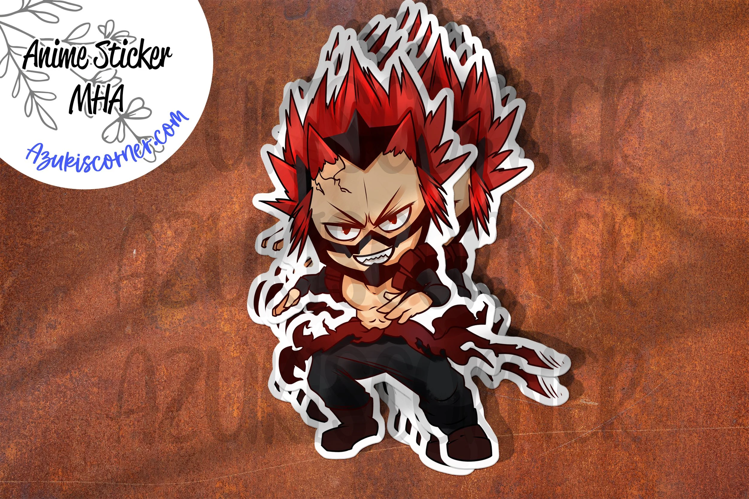Stain Chibi Anime Sticker — Azuki's Corner