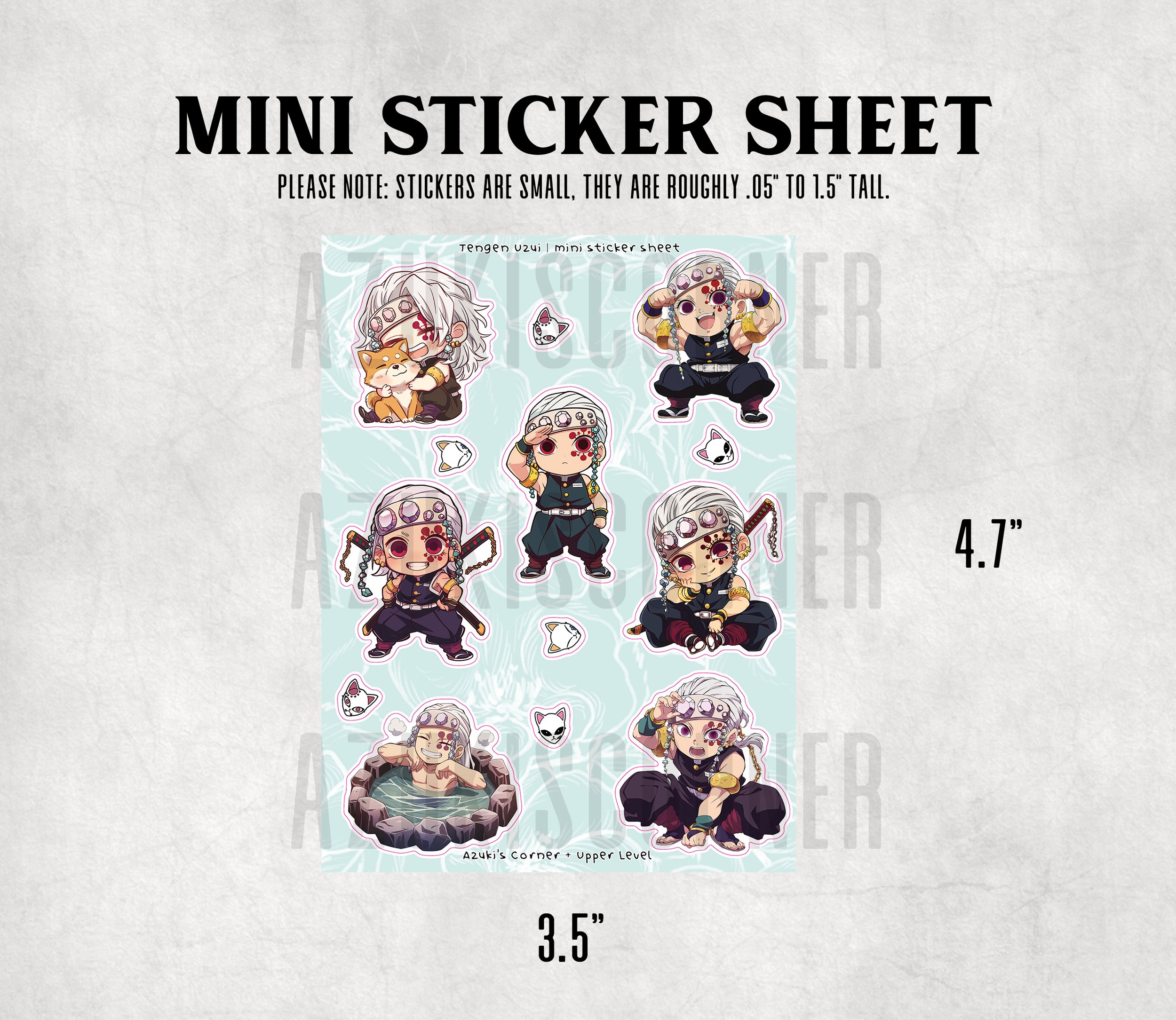 D Slayers Anime Sticker, Mini Sticker Sheet, Die Cut Sticker — Azuki's ...