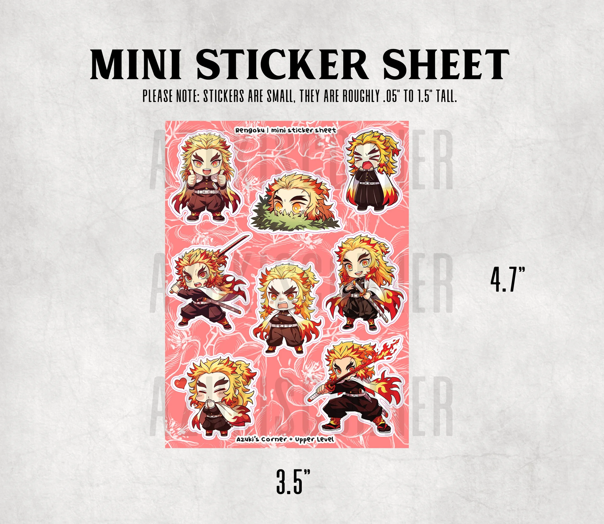 D Slayers Anime Sticker, Mini Sticker Sheet, Die Cut Sticker — Azuki's ...