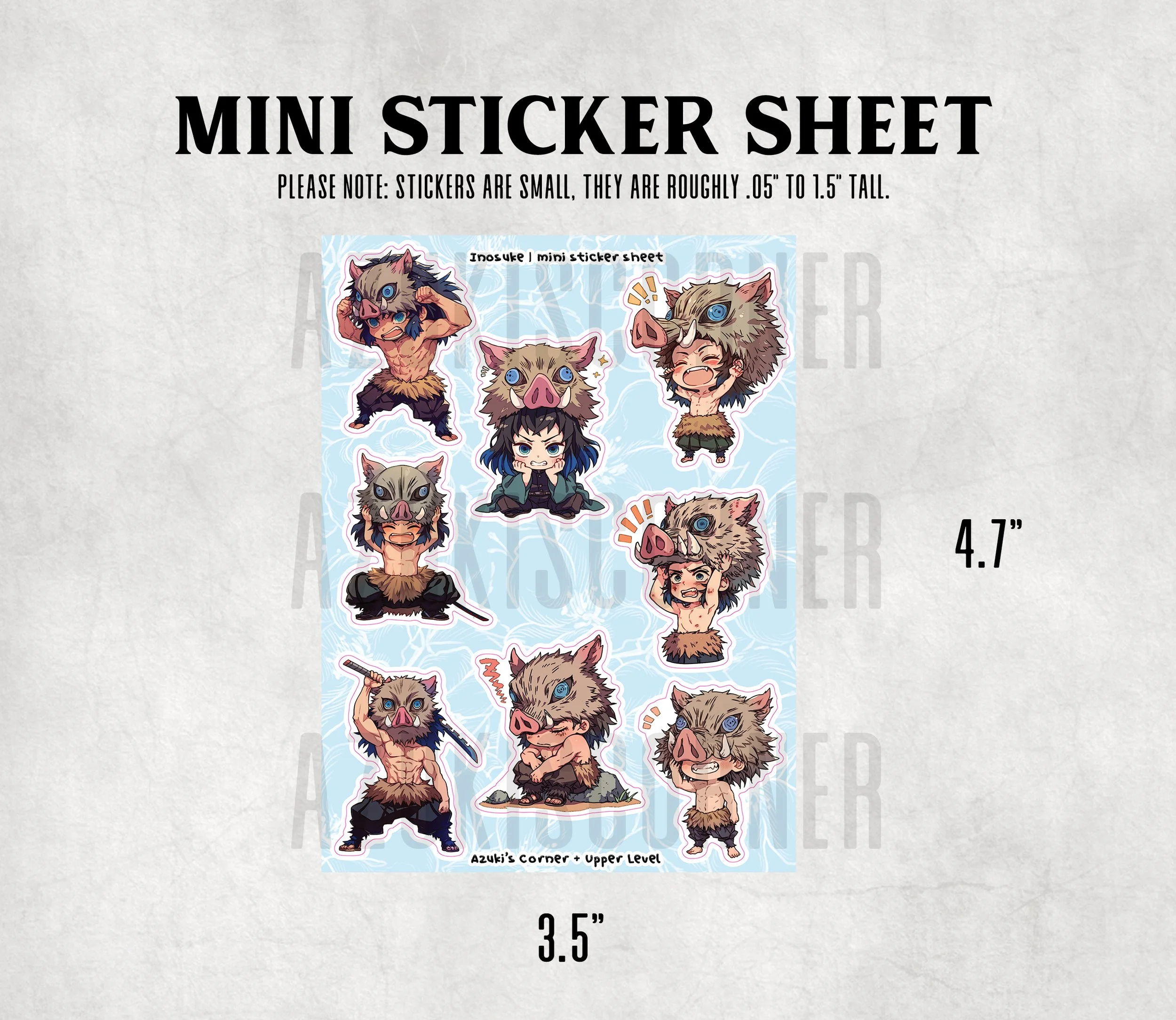 D Slayers Anime Sticker, Mini Sticker Sheet, Die Cut Sticker — Azuki's ...