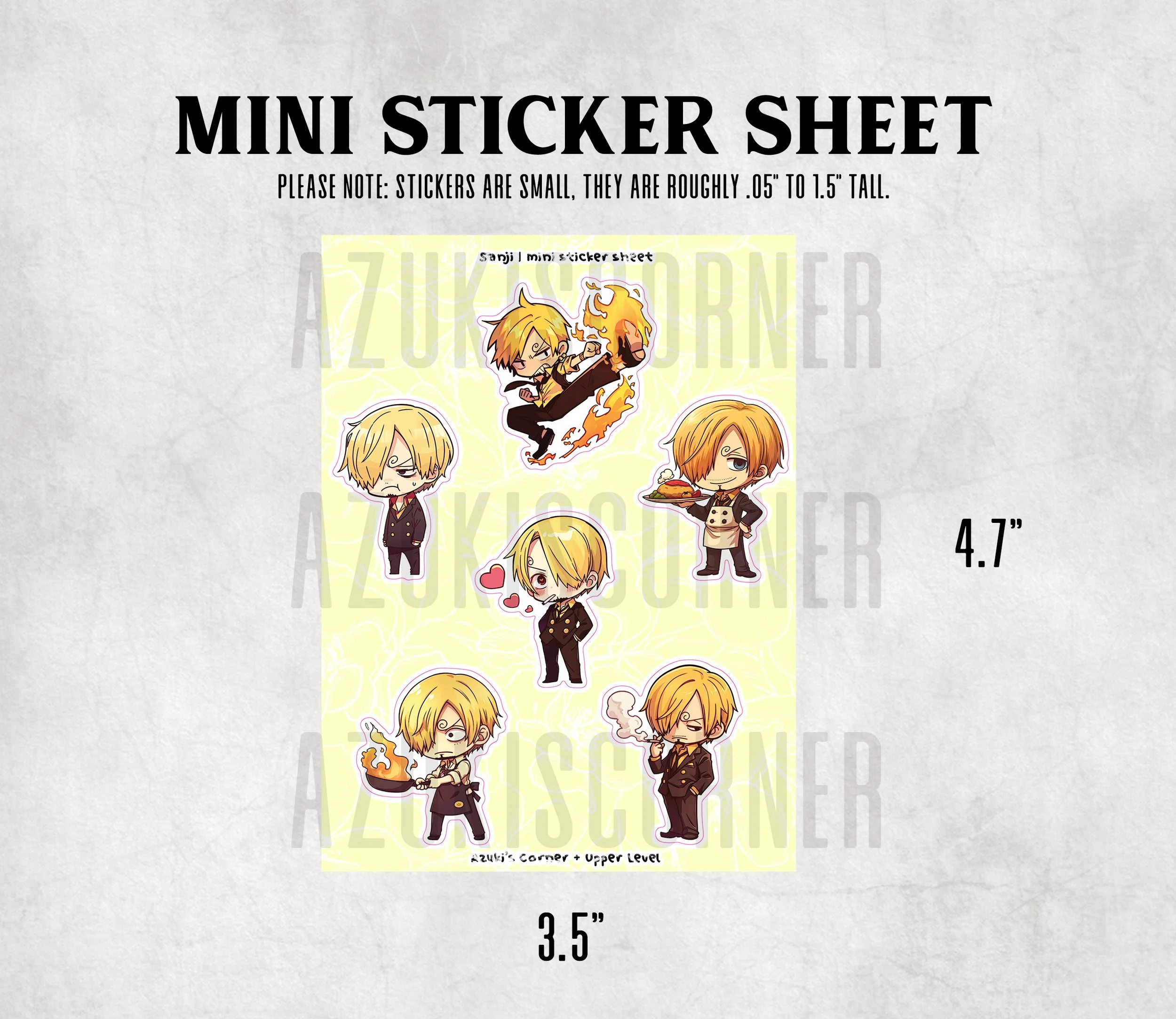 Ghibli Chibi Anime Sticker, Mini Sticker Sheet — Azuki's Corner