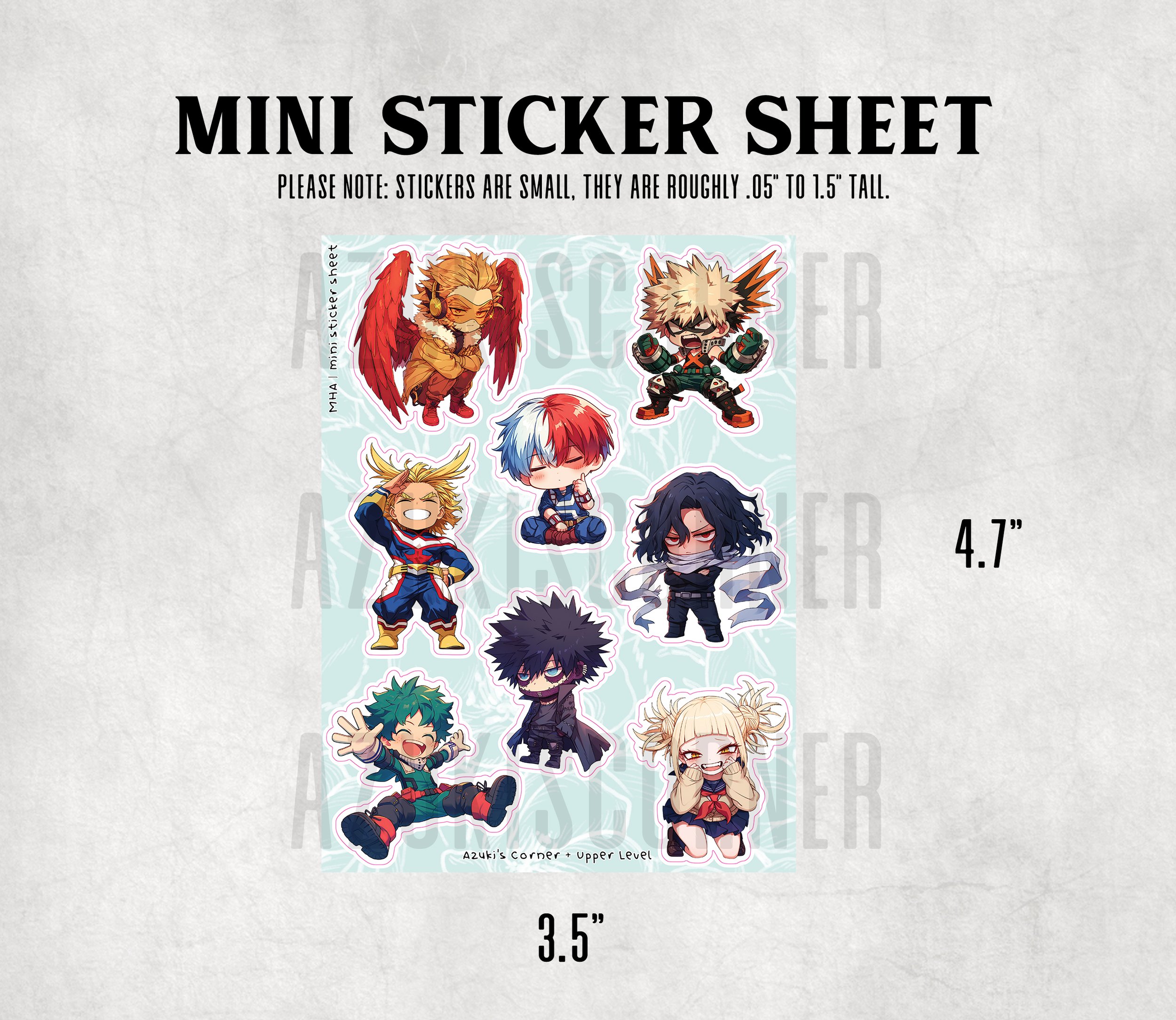 Mirko Chibi Anime Sticker — Azuki's Corner