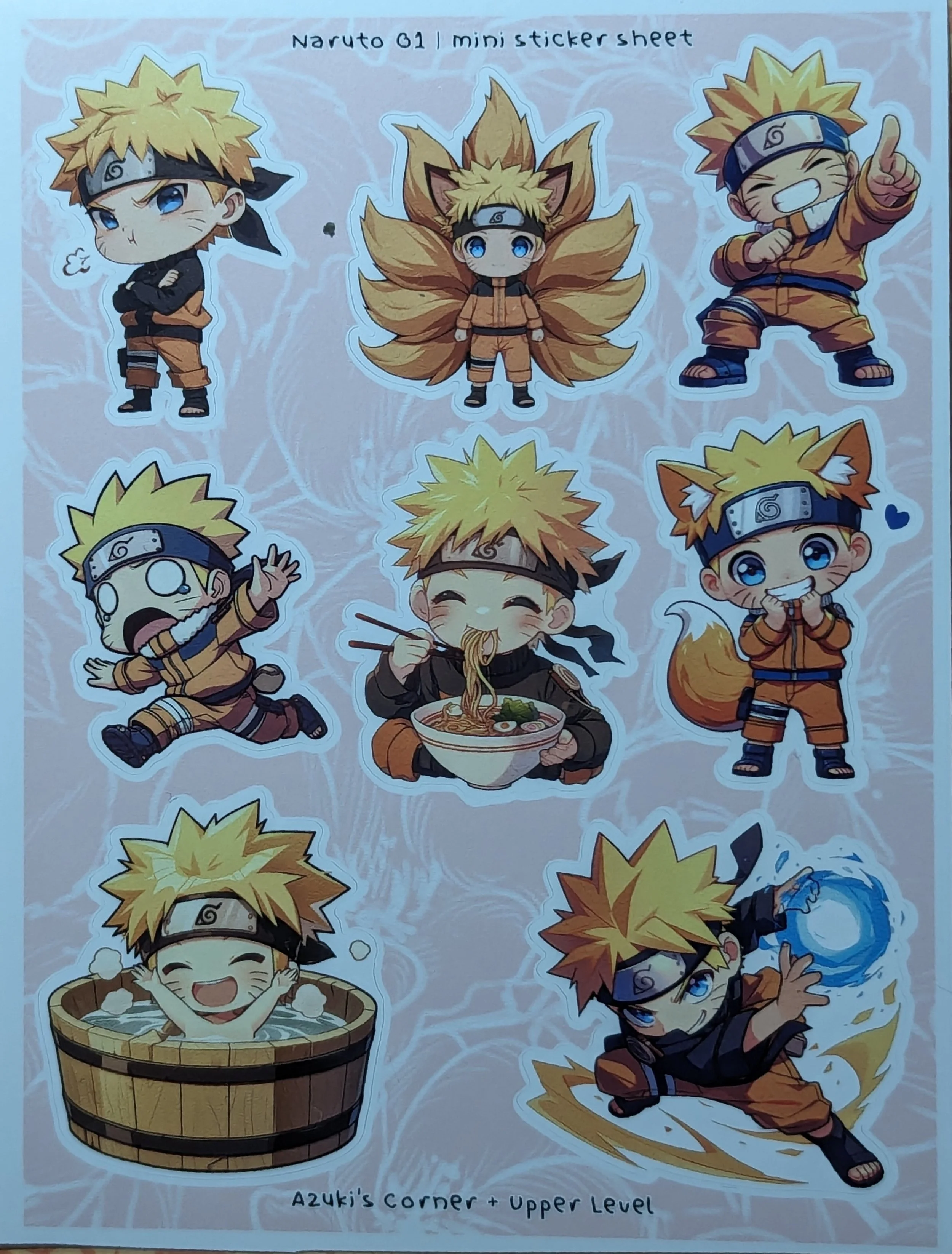 MHA Chibi Anime Sticker, Mini Sticker Sheet — Azuki's Corner
