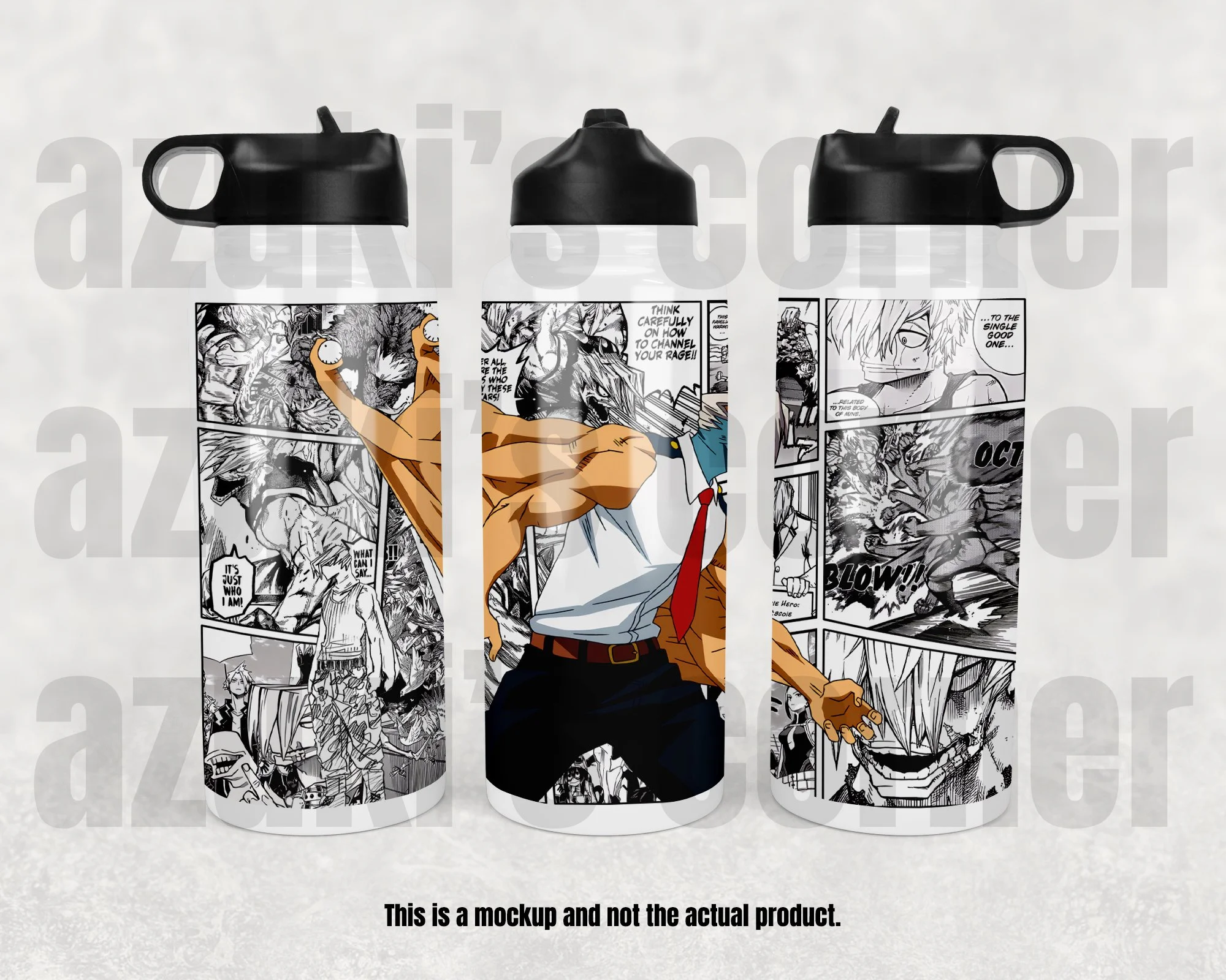 Anime Water Bottle, Canteen, Sport Bottle - 32 oz #007 — Azuki's Corner