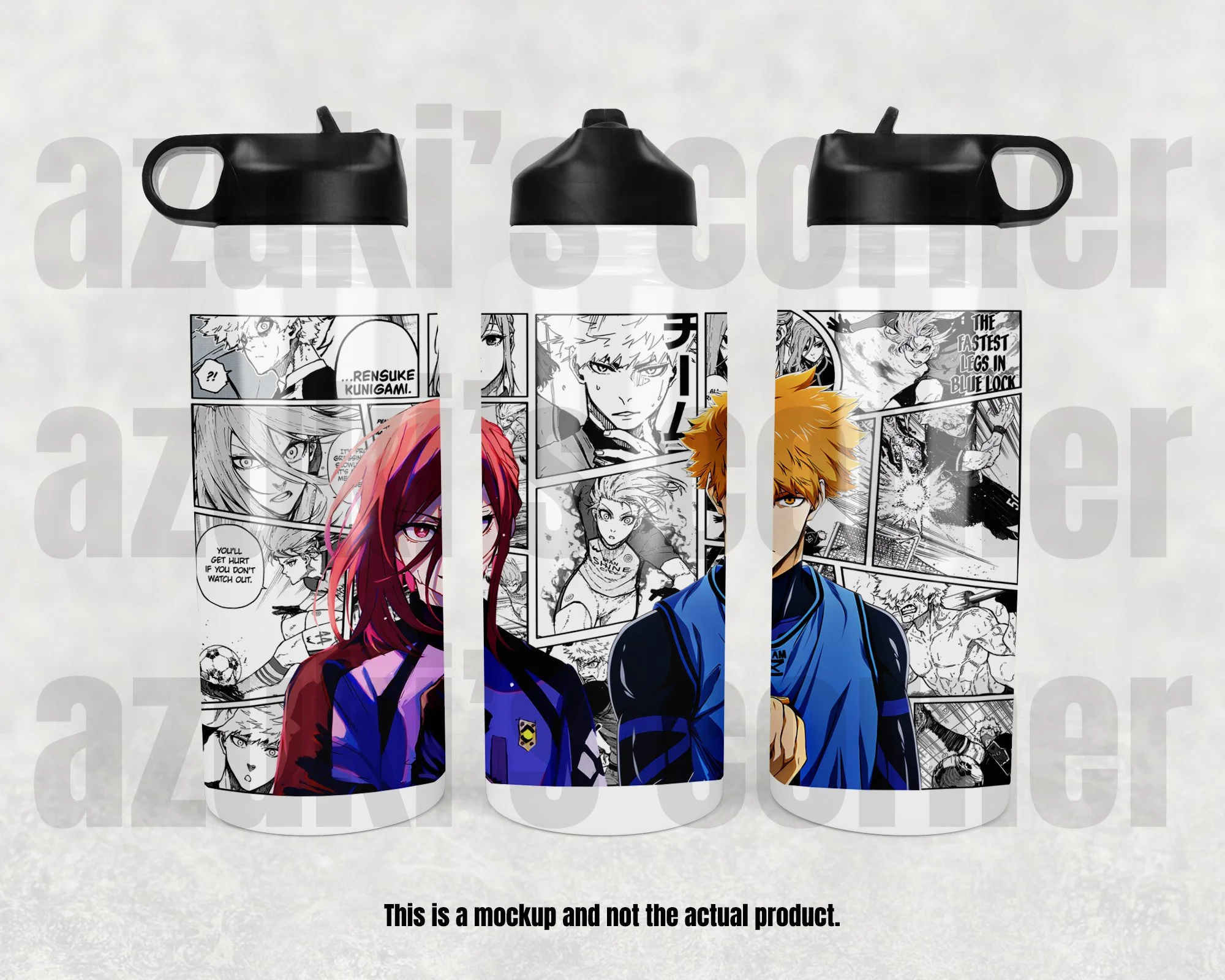 Anime Water Bottle, Canteen, Sport Bottle - 32 oz #006 — Azuki's Corner