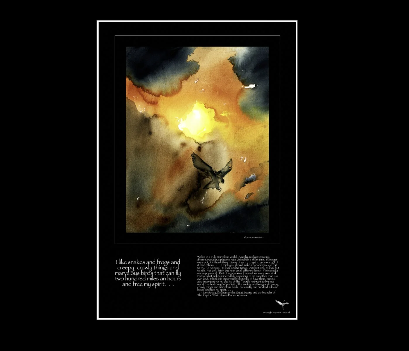 Heron Dance Art Posters — Heron Dance Art Studio