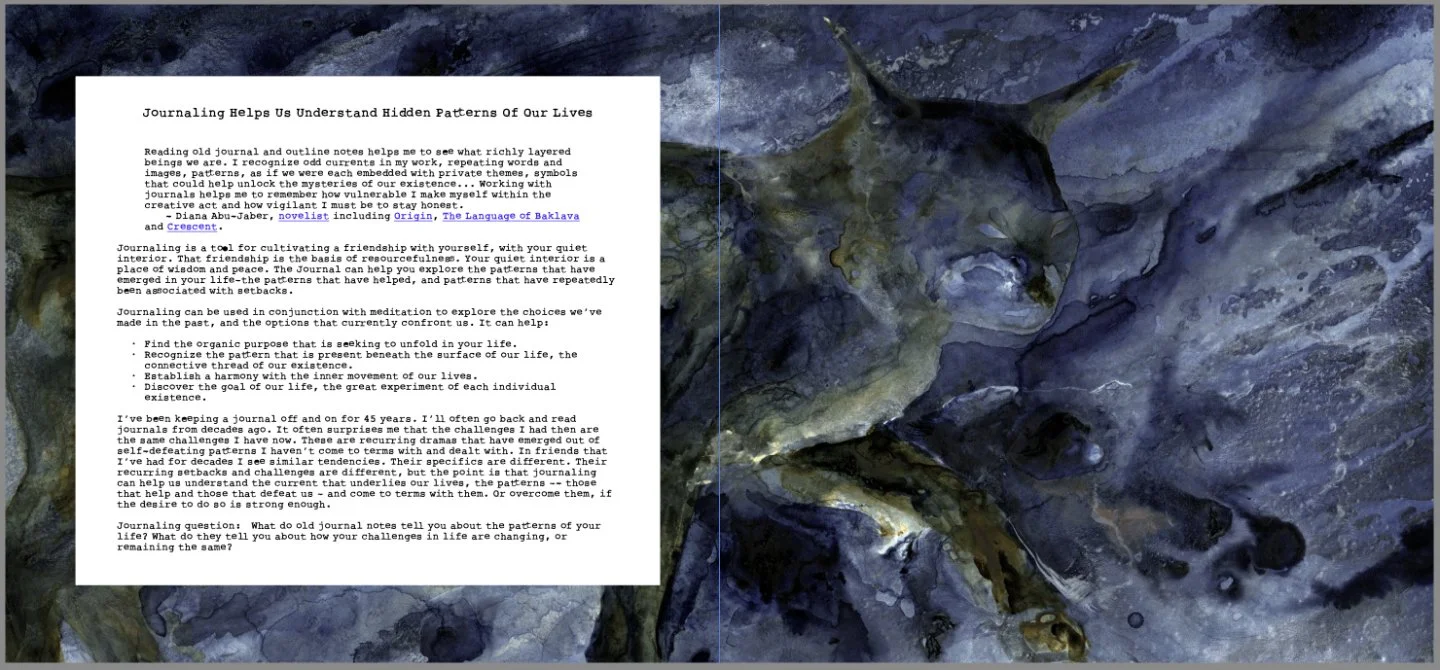 Journaling Helps Us Understand The Hidden Patterns Of Our Lives — Heron ...