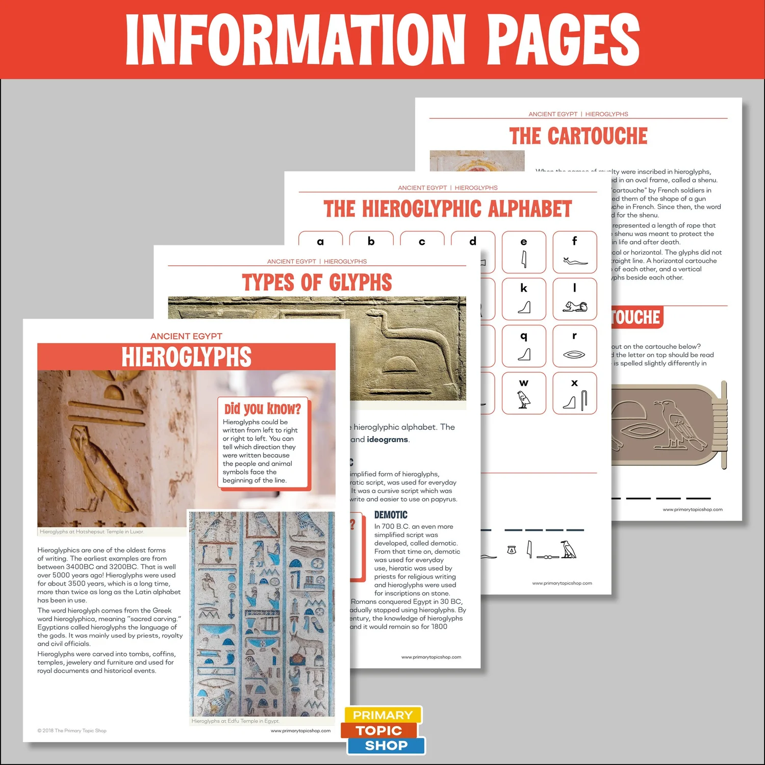 Ancient Egyptian Symbols — Primary Topic Shop
