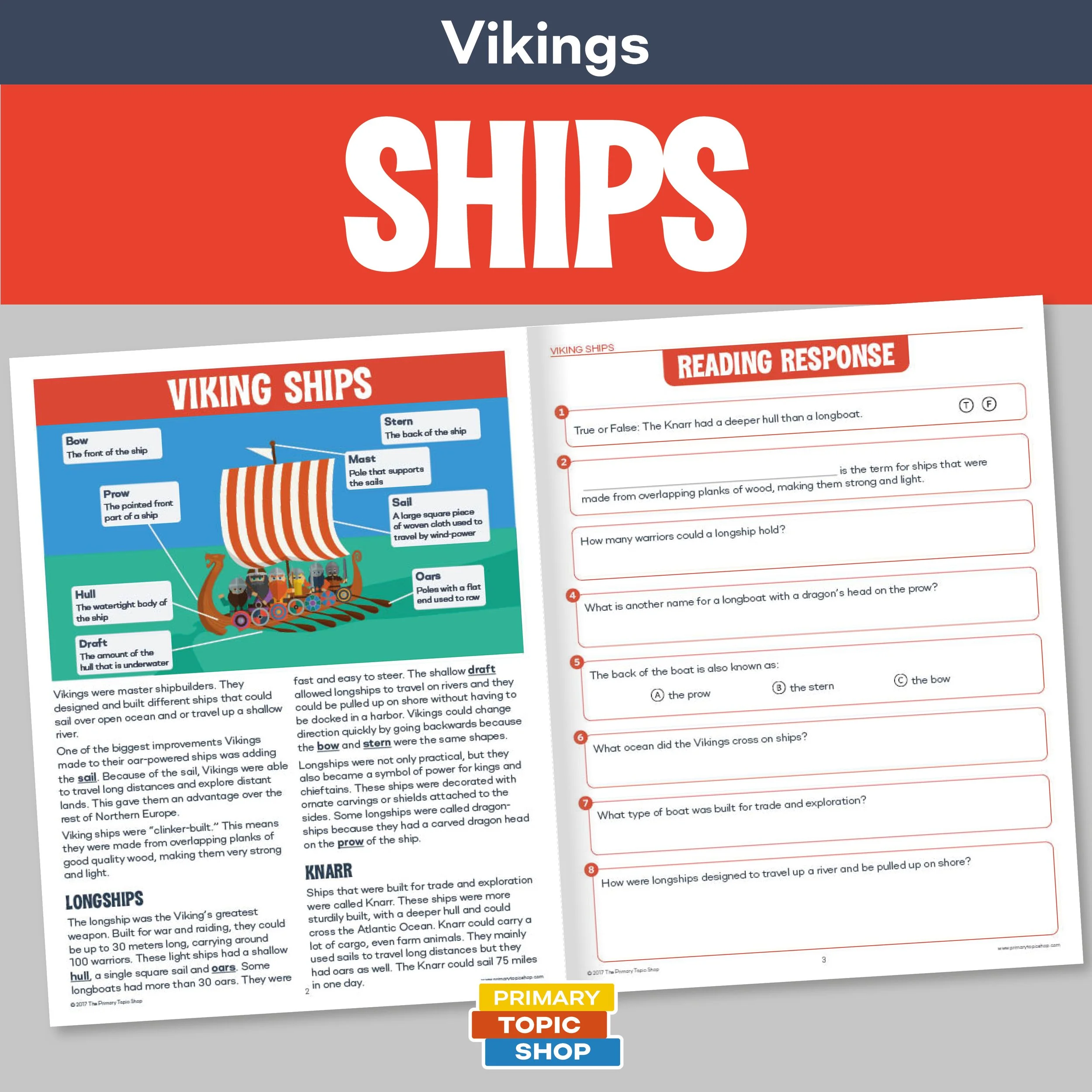 Our Viking Ships Resource Featured on TES! — Primary Topic Shop