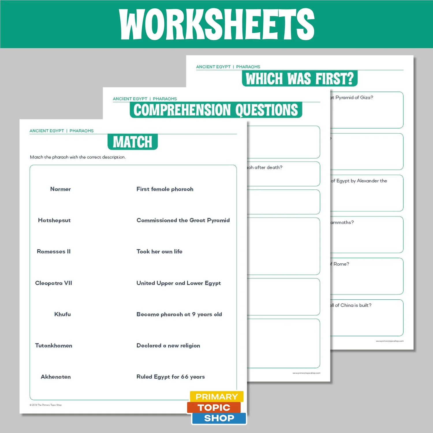 Ancient Egypt Bundle — Primary Topic Shop