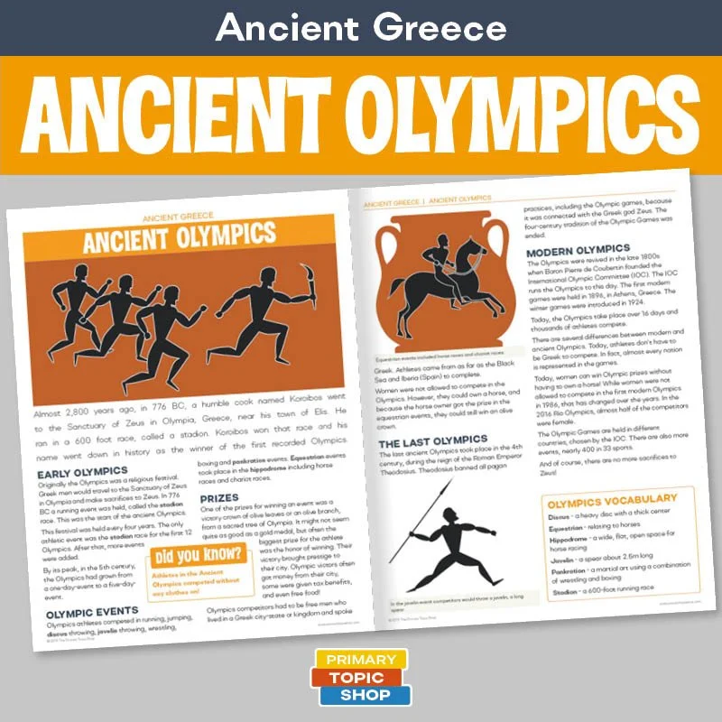 ancient olympics poster