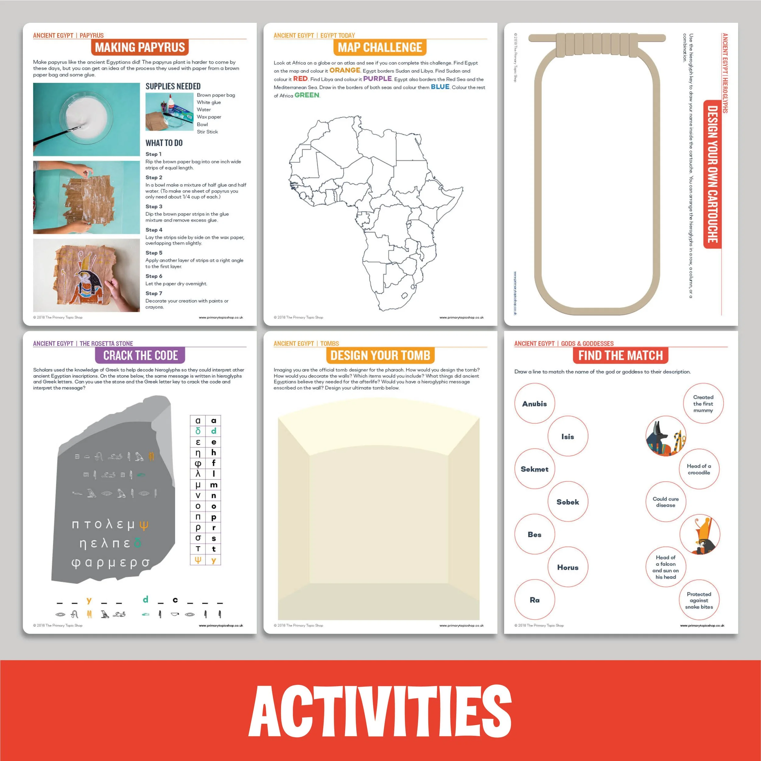 Ancient Egyptian Pharaohs — Primary Topic Shop