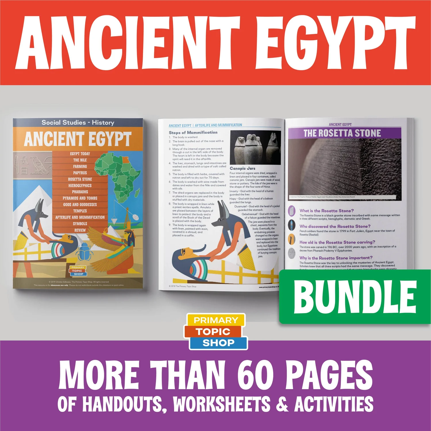 Ancient Egyptian Hieroglyphs — Primary Topic Shop
