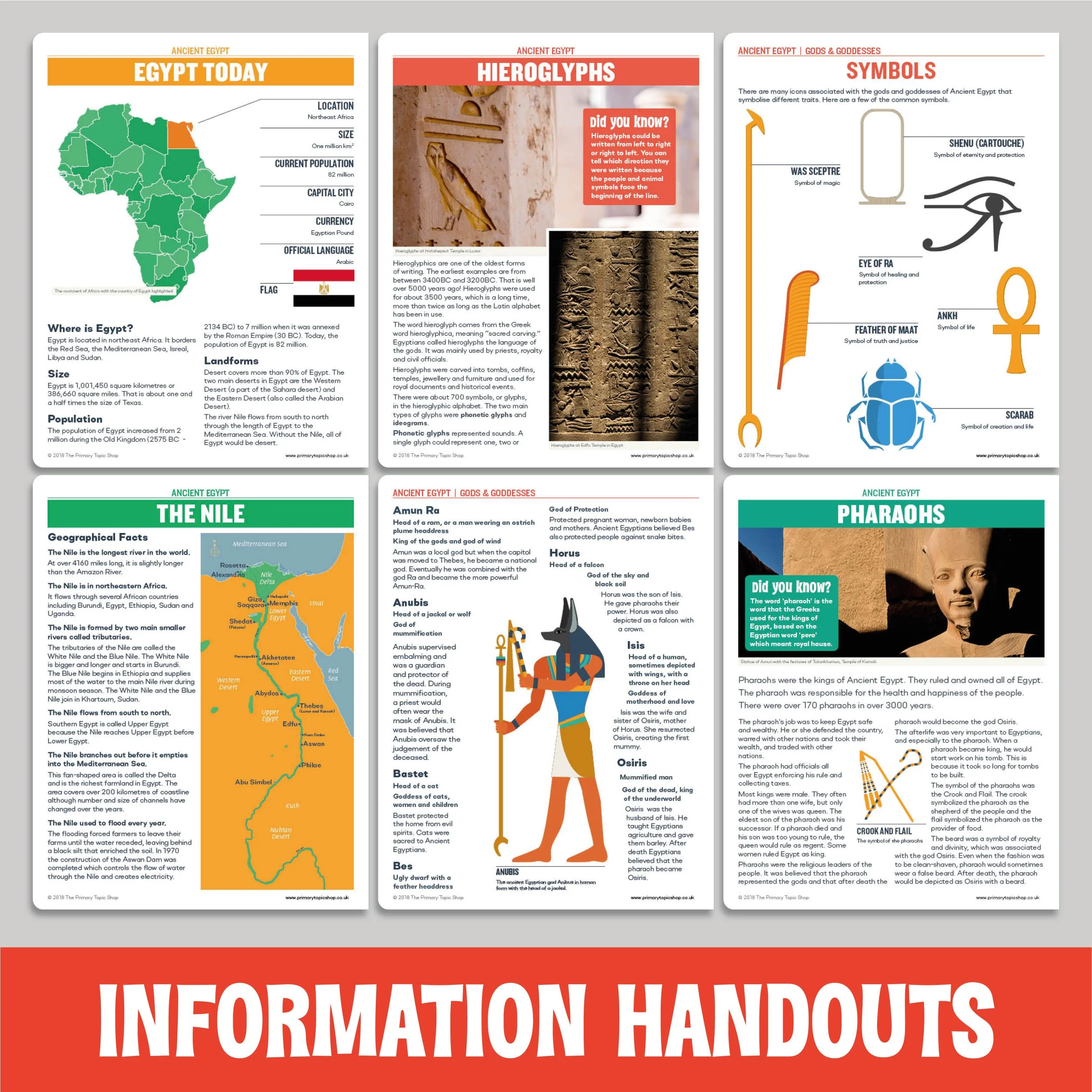 Ancient Egyptian Pharaohs — Primary Topic Shop