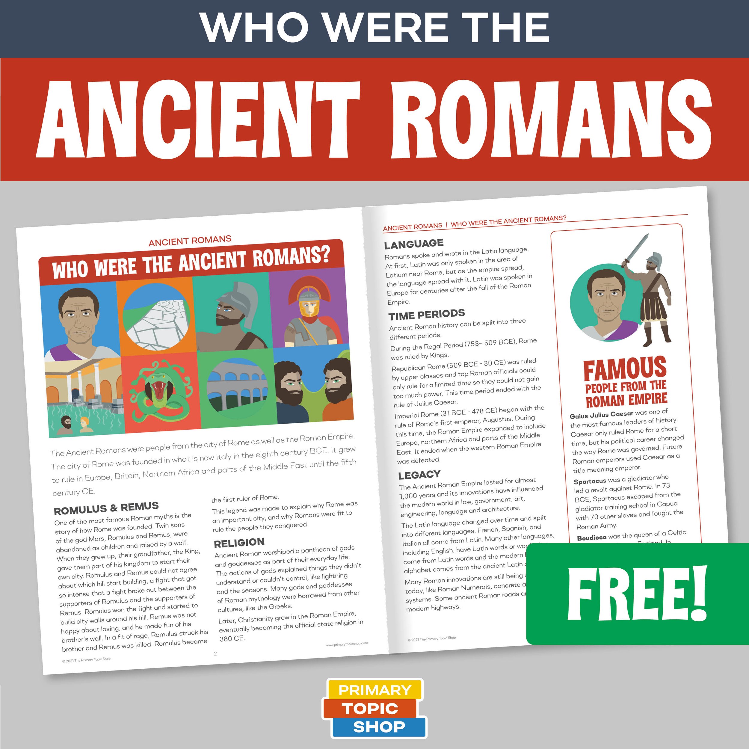 Daily Life in Ancient Rome — Primary Topic Shop