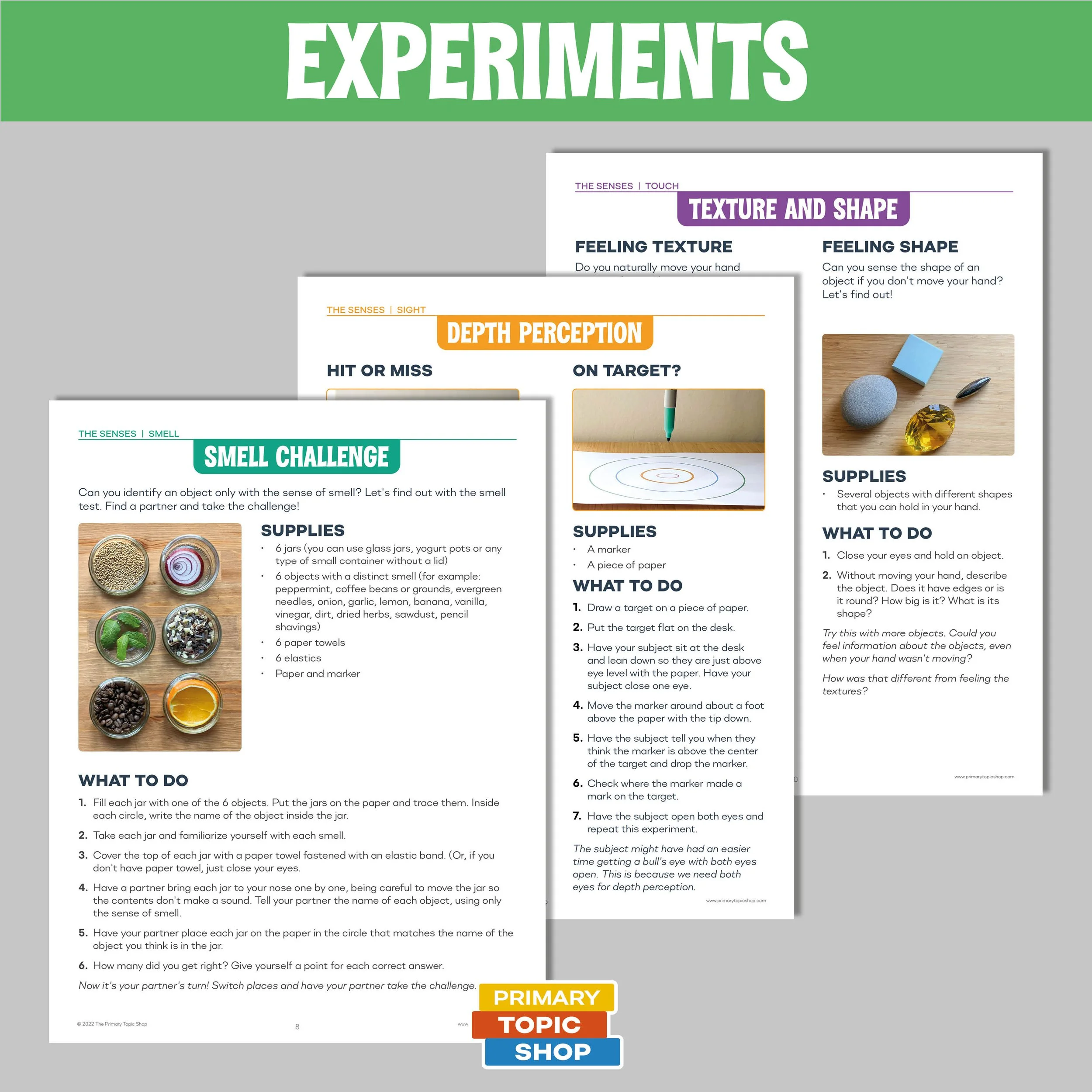 The Sense of Taste Teaching Resource — Primary Topic Shop