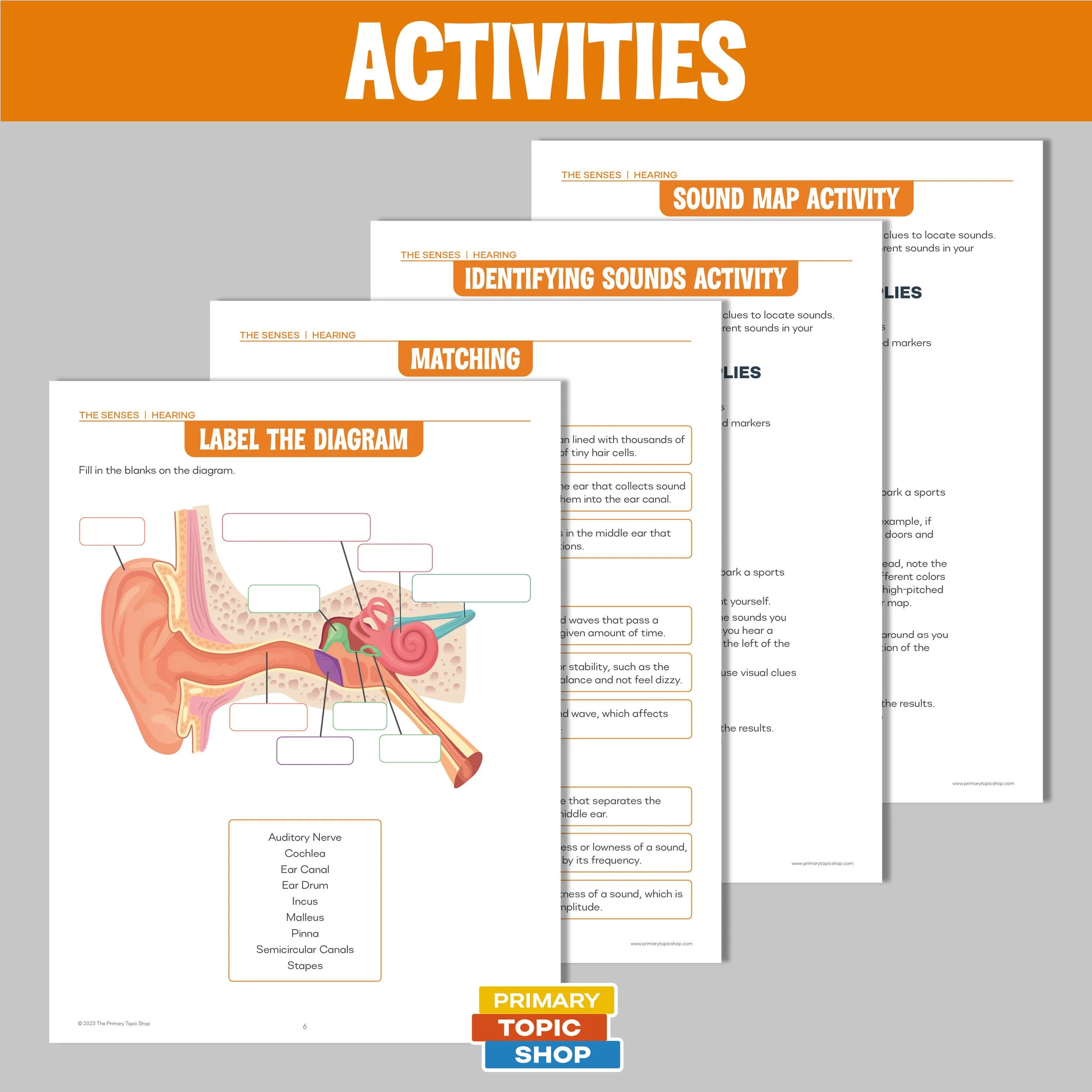 The Five Senses — All Resources | Explore Educational Treasures ...