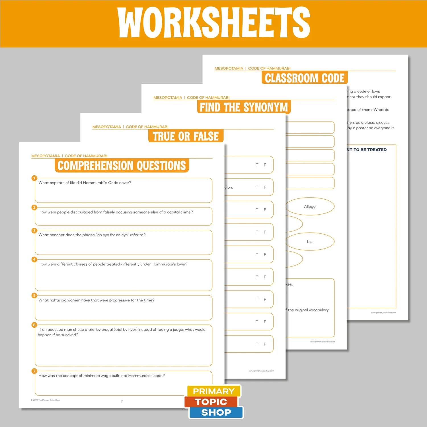 Mesopotamian Gods and Goddesses — Primary Topic Shop