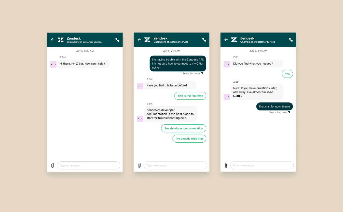 Zendesk Z Bot — Rachael Mullins