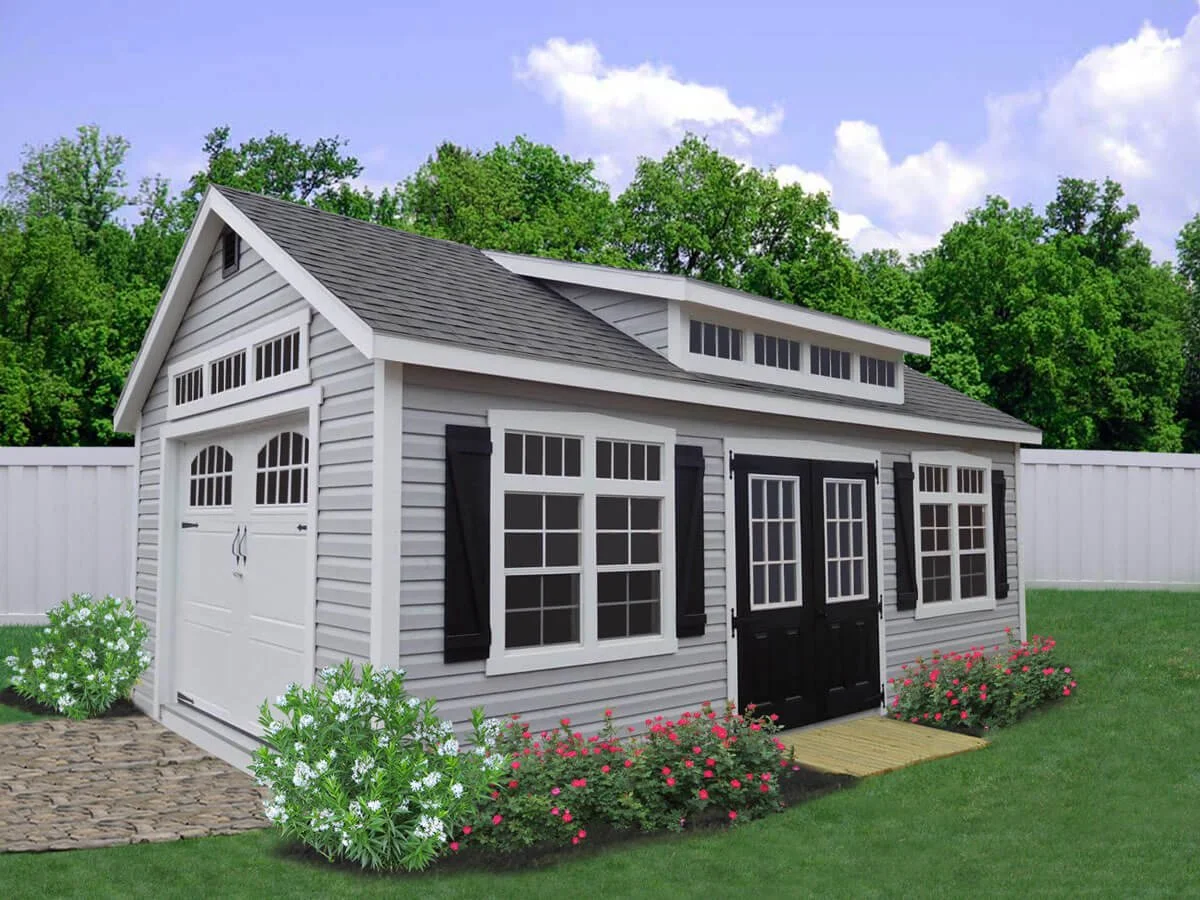Garages | Custom Shed Options — Liberty Sheds