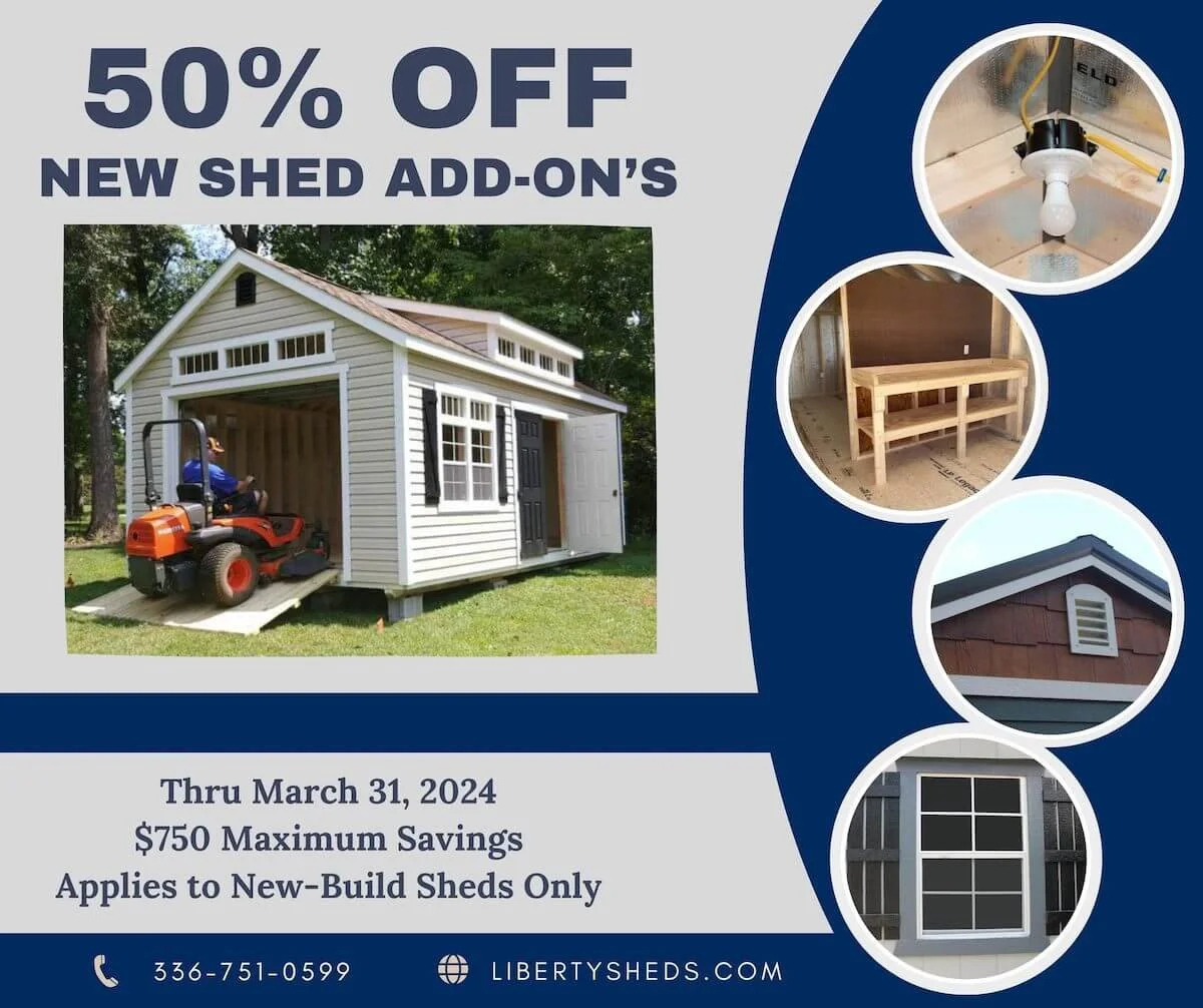 Current Specials — Liberty Sheds