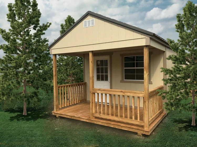 Porches | Custom Shed Options — Liberty Sheds