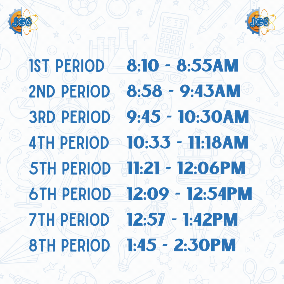 Bell Schedule — HS Jamaica Gateway to the Sciences