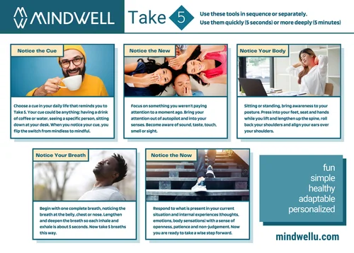 Take 5: Decrease stress, increase resilience — MindWell U