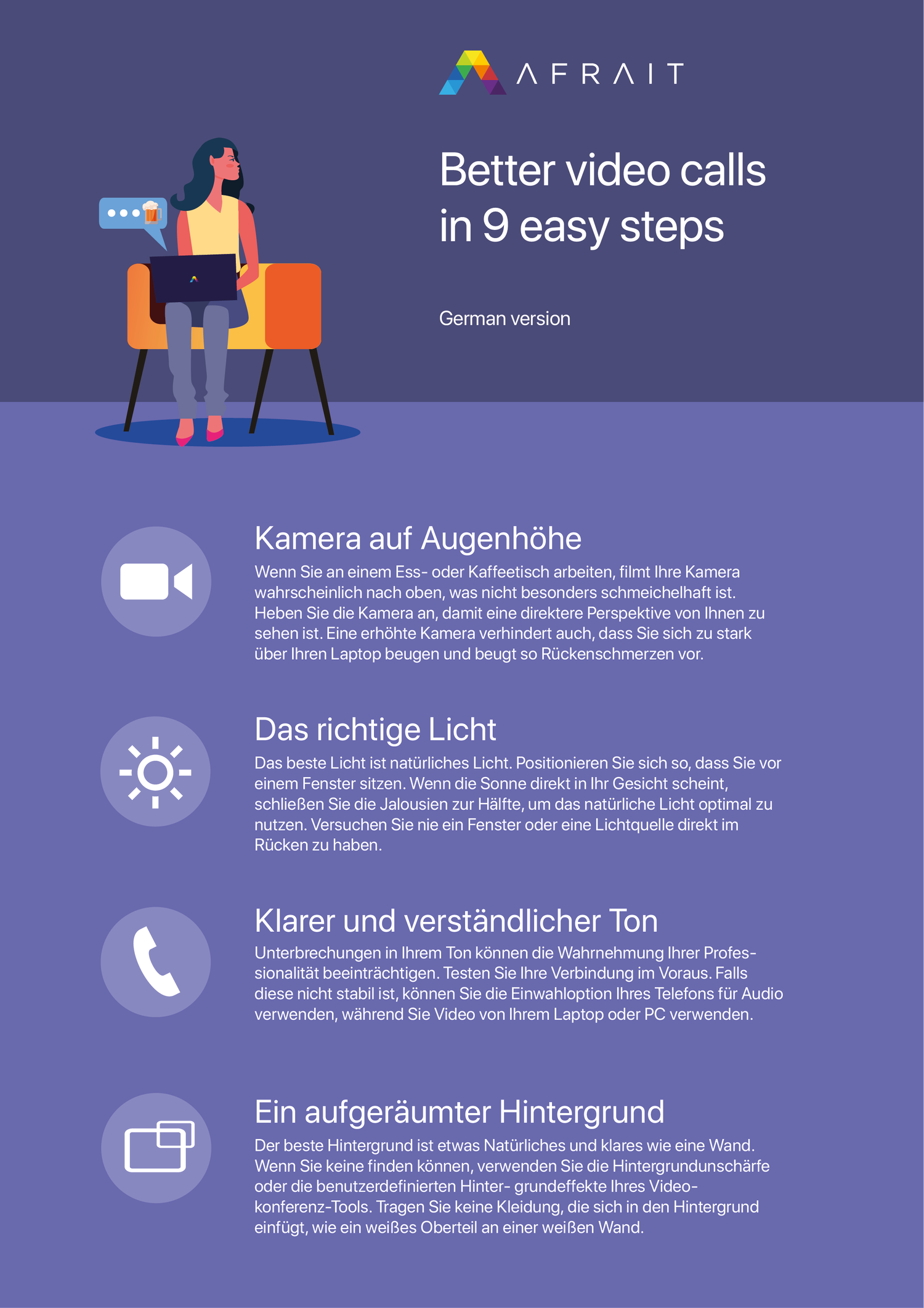Better video calls in 9 steps — AFRAIT