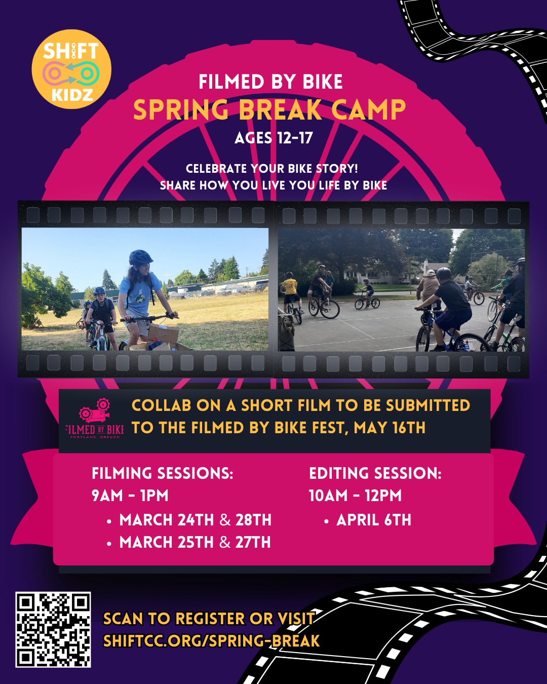 Filmed By Bike Spring Break Camp — Shift Community Cycles