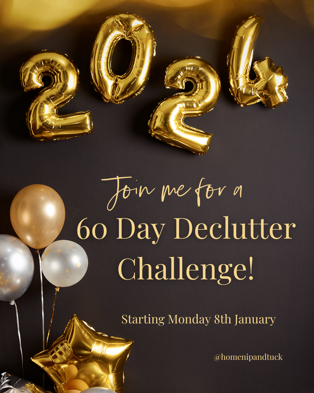 The Big 60 Day Declutter Challenge Checklist 1 | Home Nip and Tuck