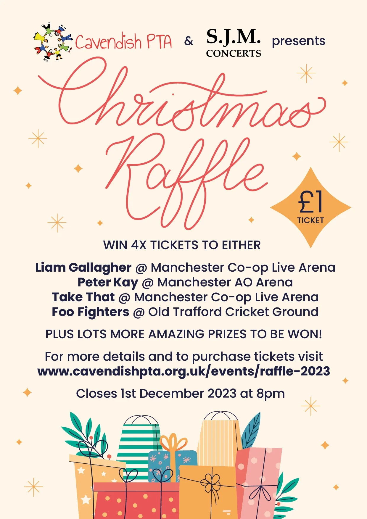 Christmas Raffle — Cavendish PTA, West Didsbury, Manchester