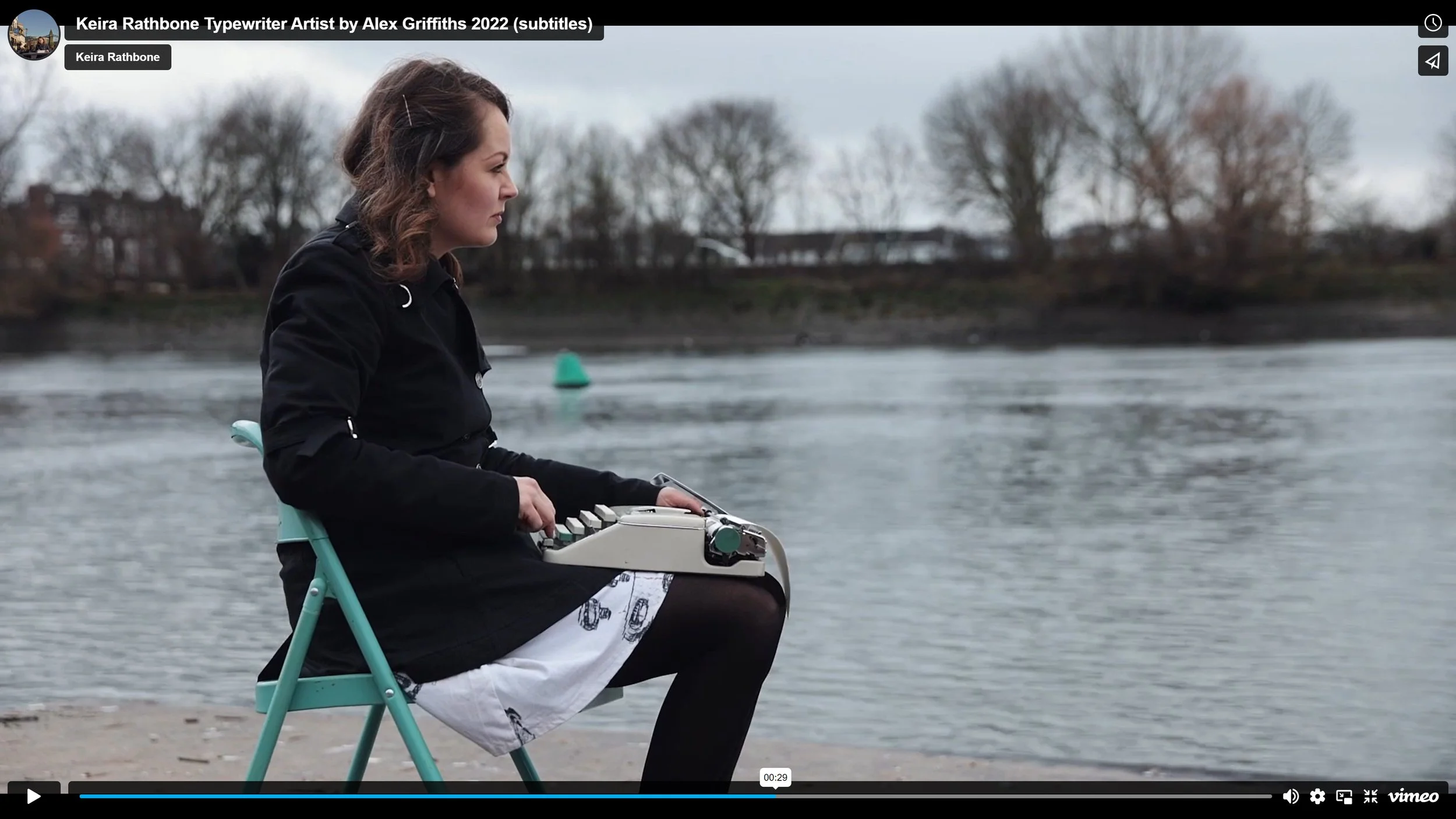 Keira Rathbone Typewriter Artist