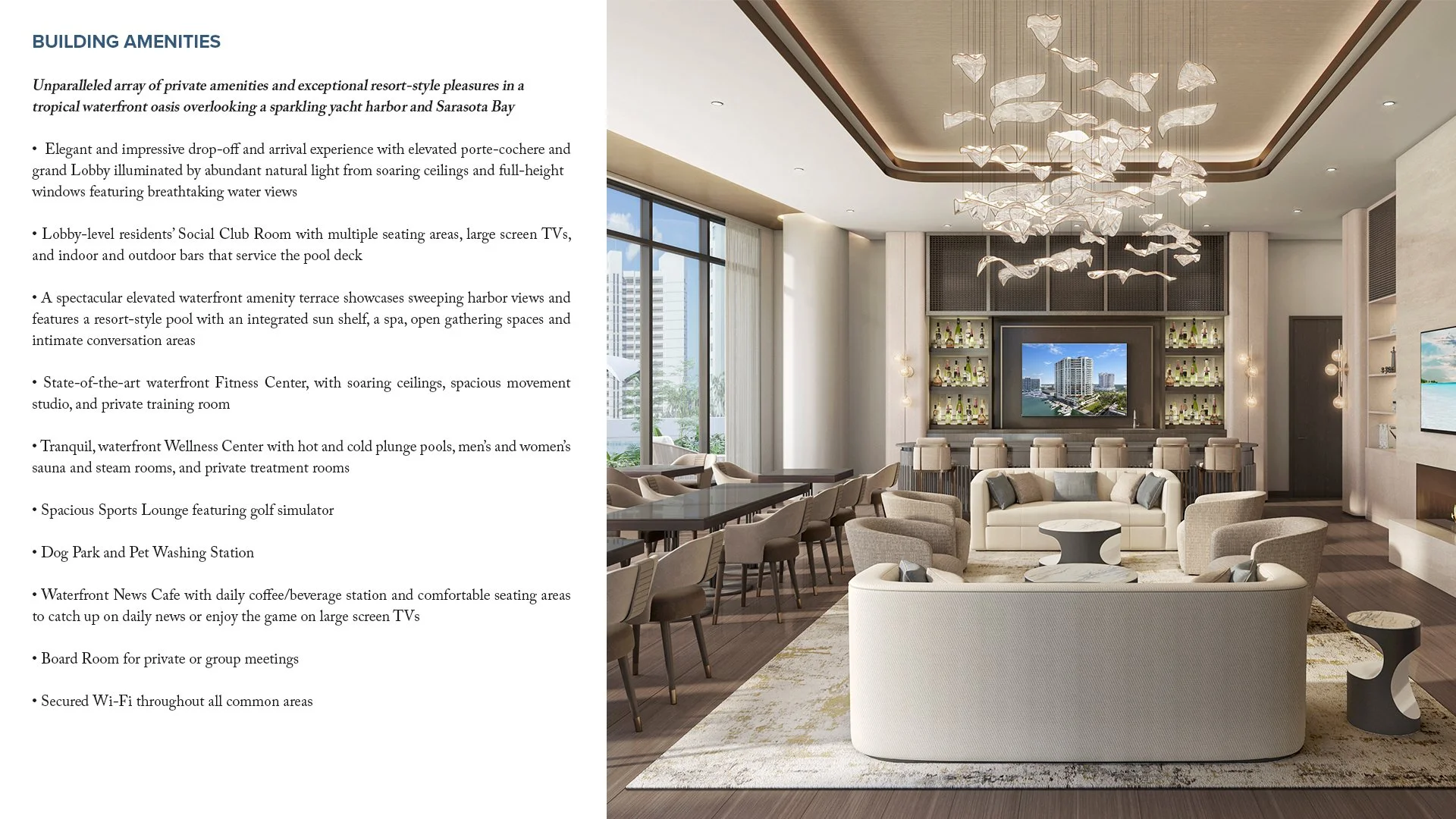 Amenities & Features — The Ritz-Carlton Residences, Sarasota Bay (Copy)