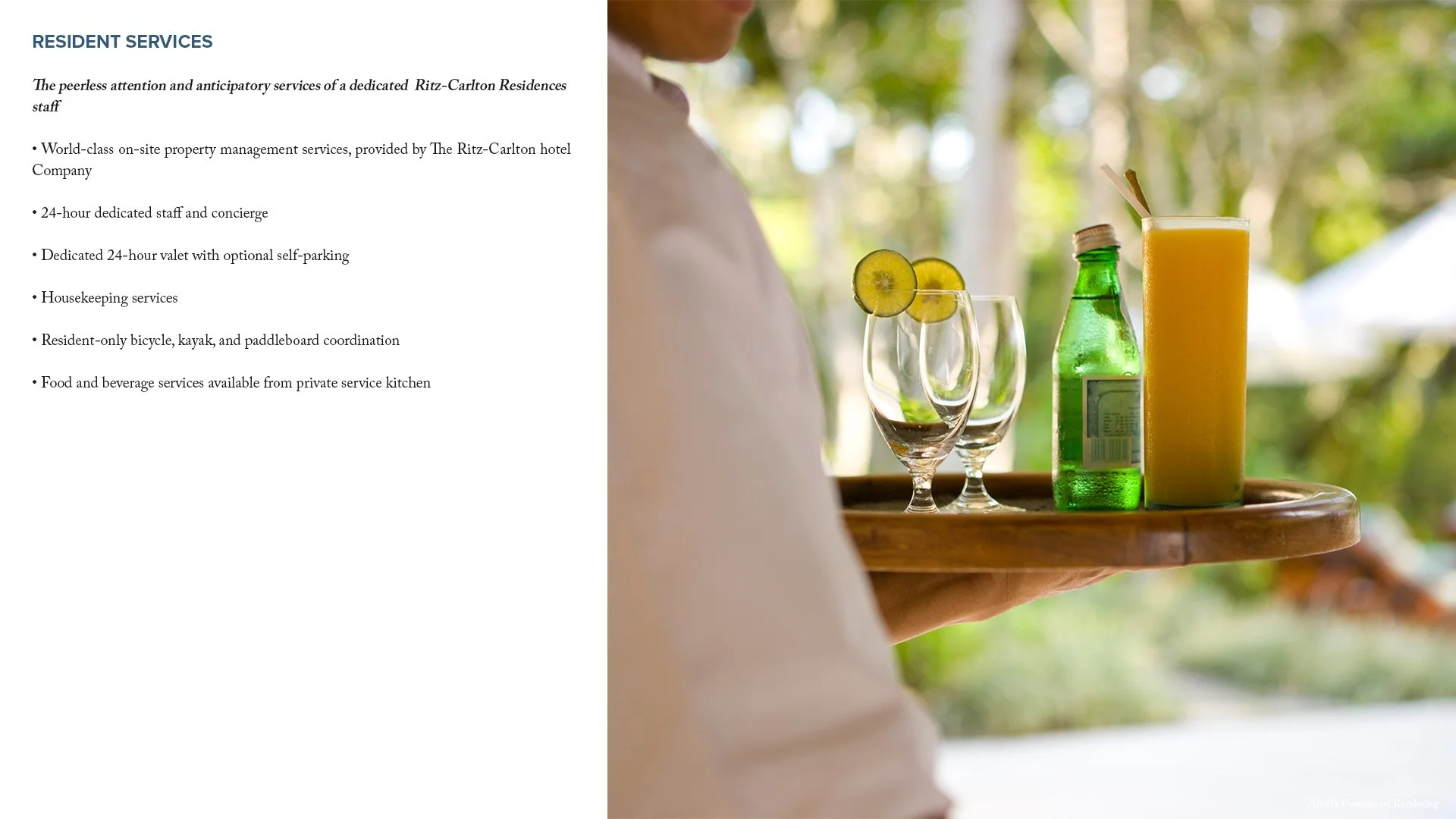 Amenities & Features — The Ritz-Carlton Residences, Sarasota Bay (Copy)