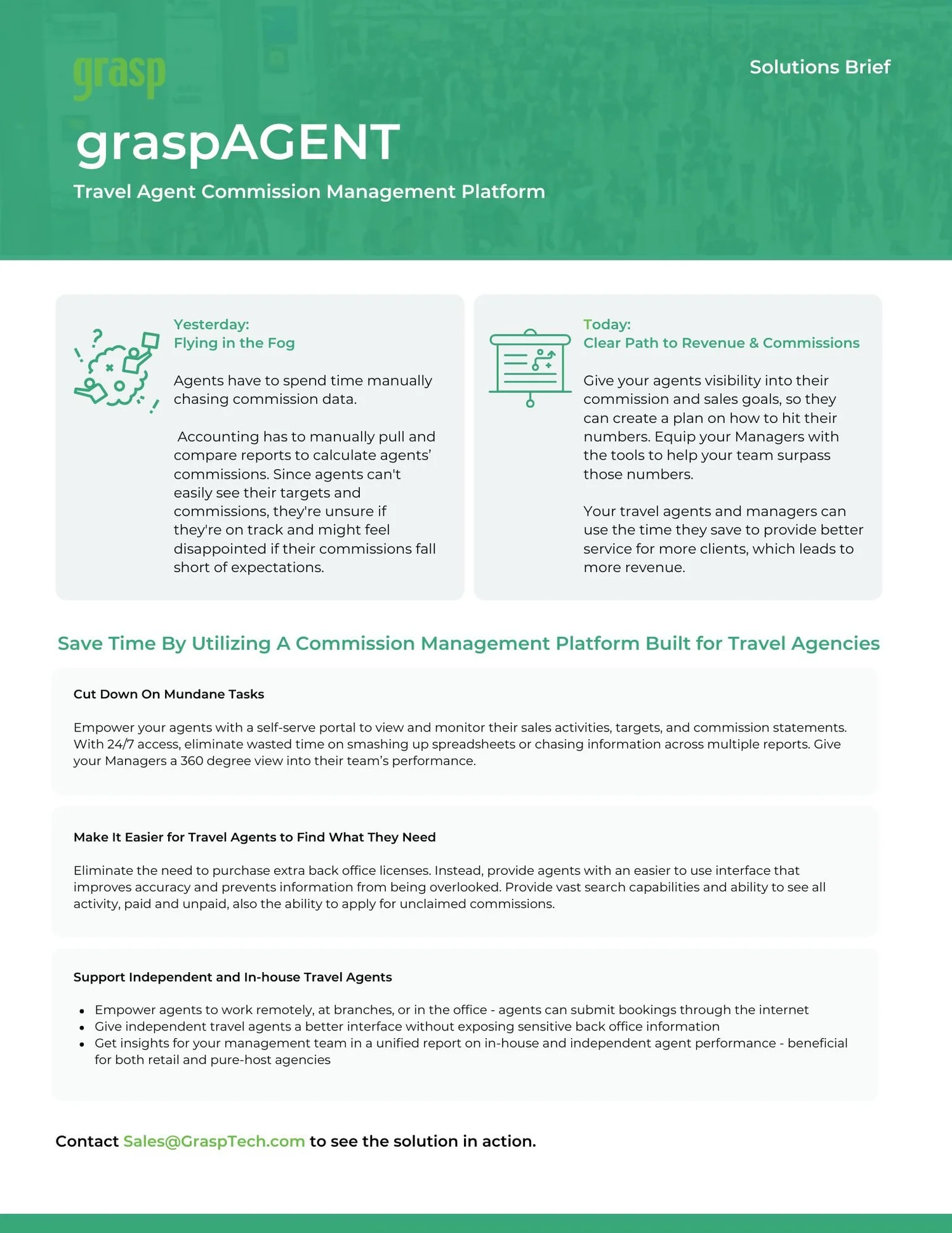 Commission Management for Travel Agencies — Grasp