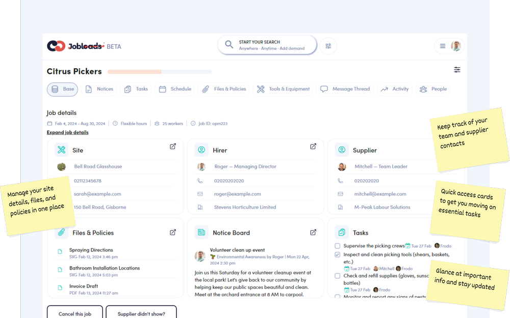 Seasonal Business Solutions | Jobloads: Job Management & Contractor ...