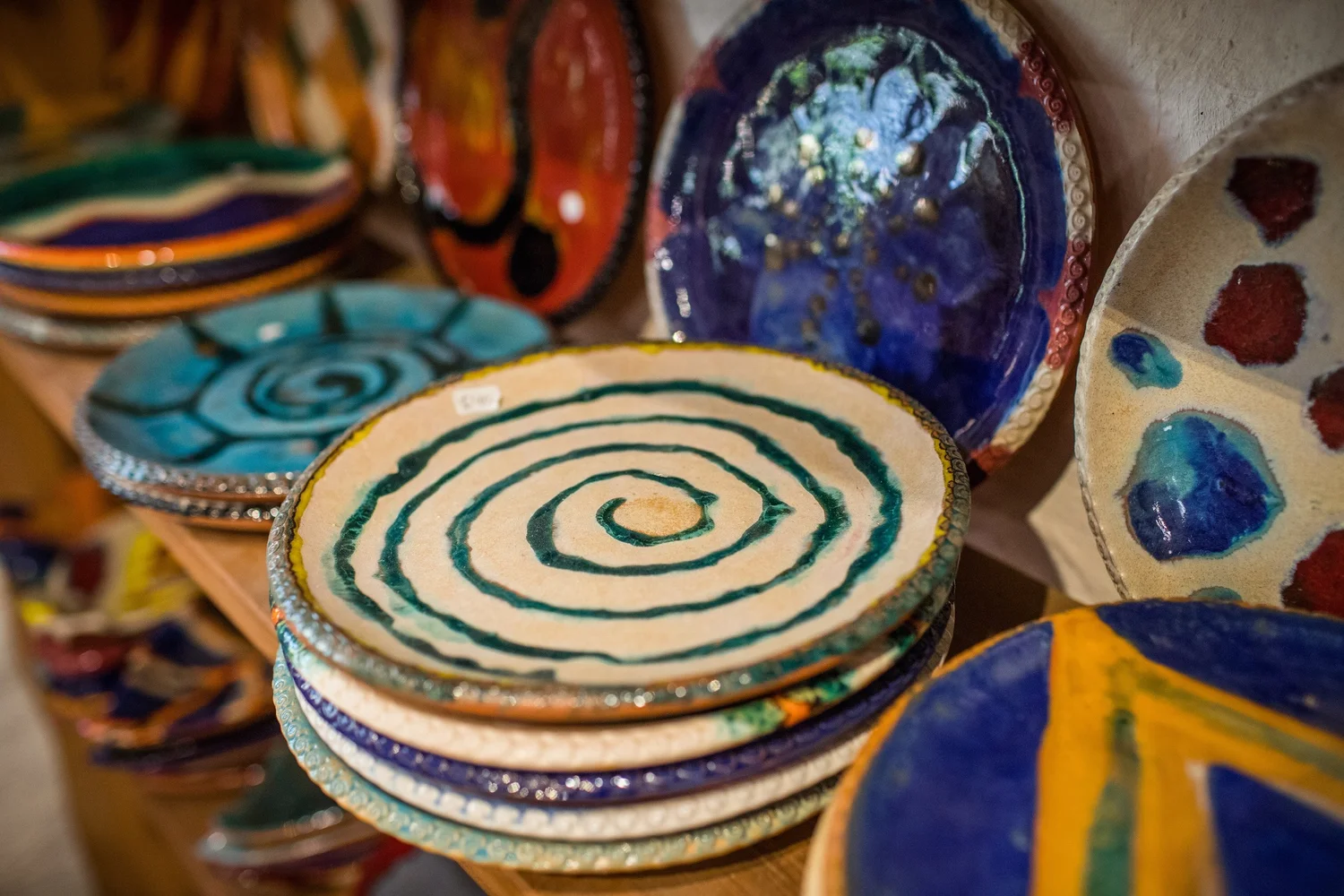 Plate Glazing — Pilliga Pottery Creative Farmstay