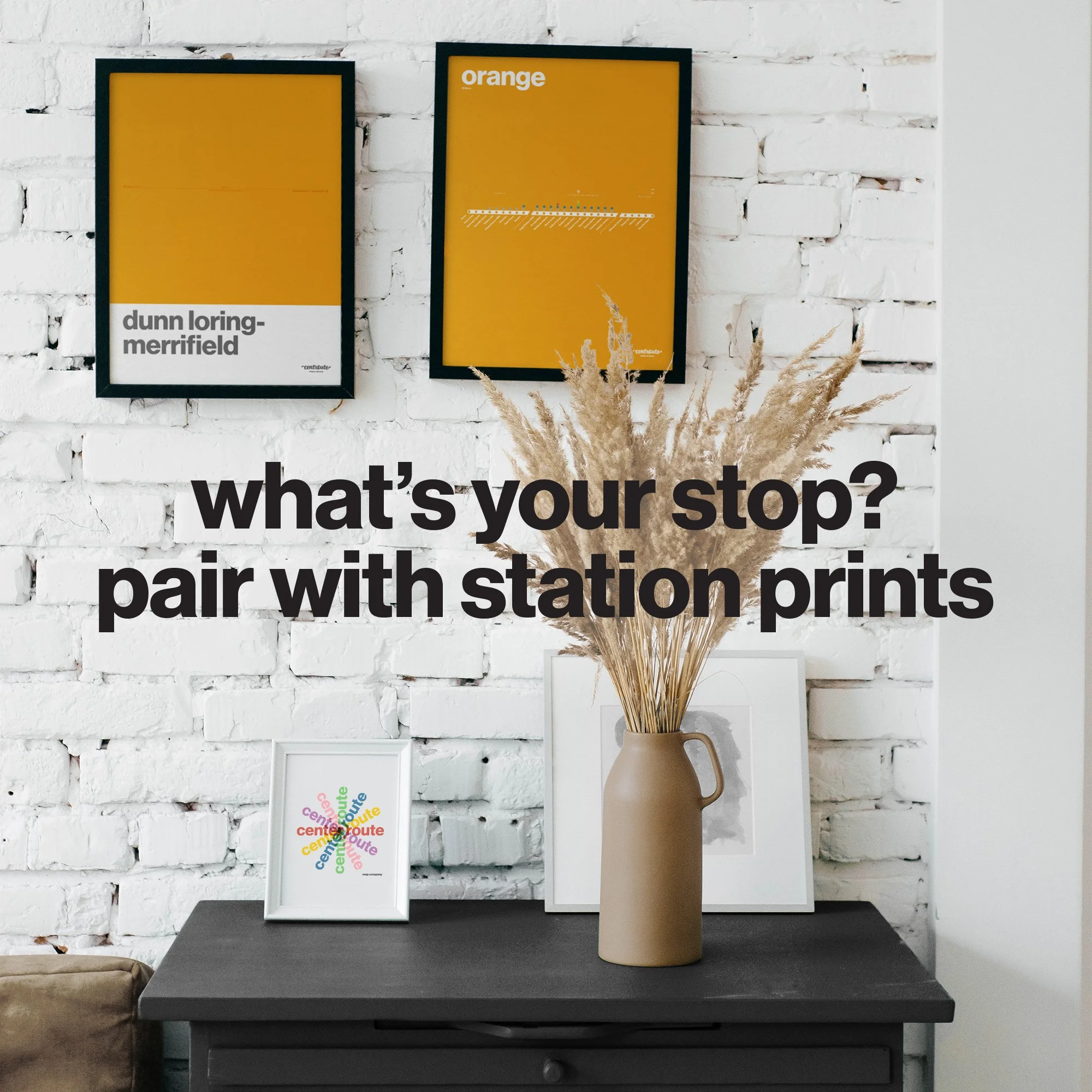 DC Metro Yellow Line Map Poster Print — Centroute Map Company