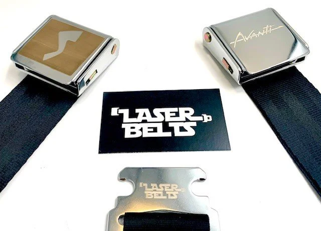 Custom Engraved Chrome Seat Belt — Laser Belts