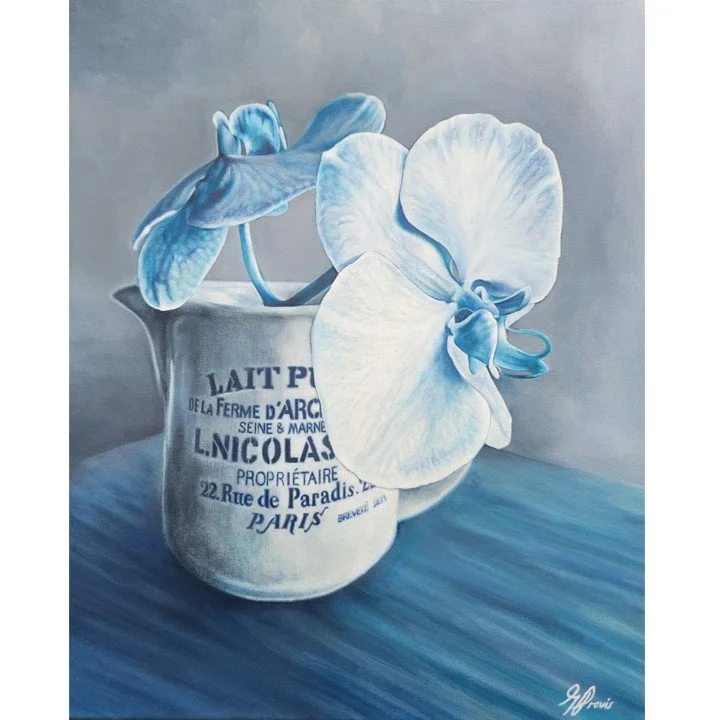 Amelia's Orchid - Original — Greer Provis - Hamptons Inspired Artworks