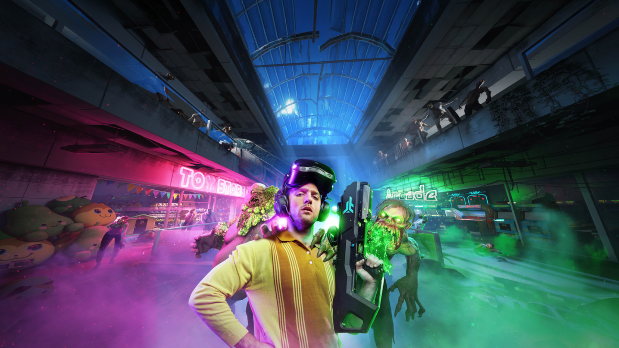 Outbreak Mall Mayhem - Zombie VR game in Auckland. — Zero Latency Auckland