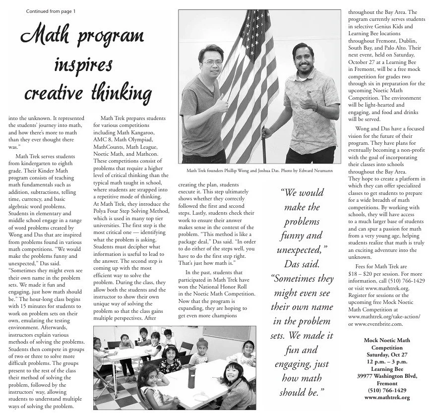 Programs — Math Trek