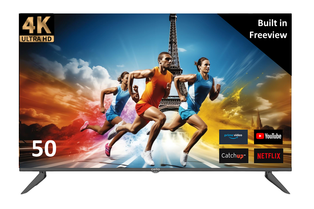 Cello 50″ Ultra HD LED Smart TV with Wi-Fi and Freeview | hiya! — hiya!