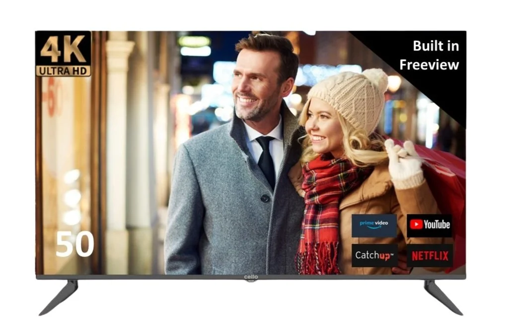 Cello 55″ Ultra HD LED Smart TV with Wi-Fi, Freeview & Soundbar | hiya ...