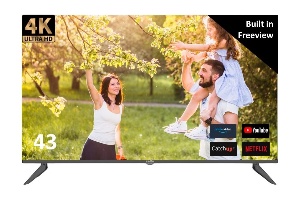 Cello 65″ Ultra HD LED Smart TV with Wi-Fi, Freeview & Soundbar | hiya ...