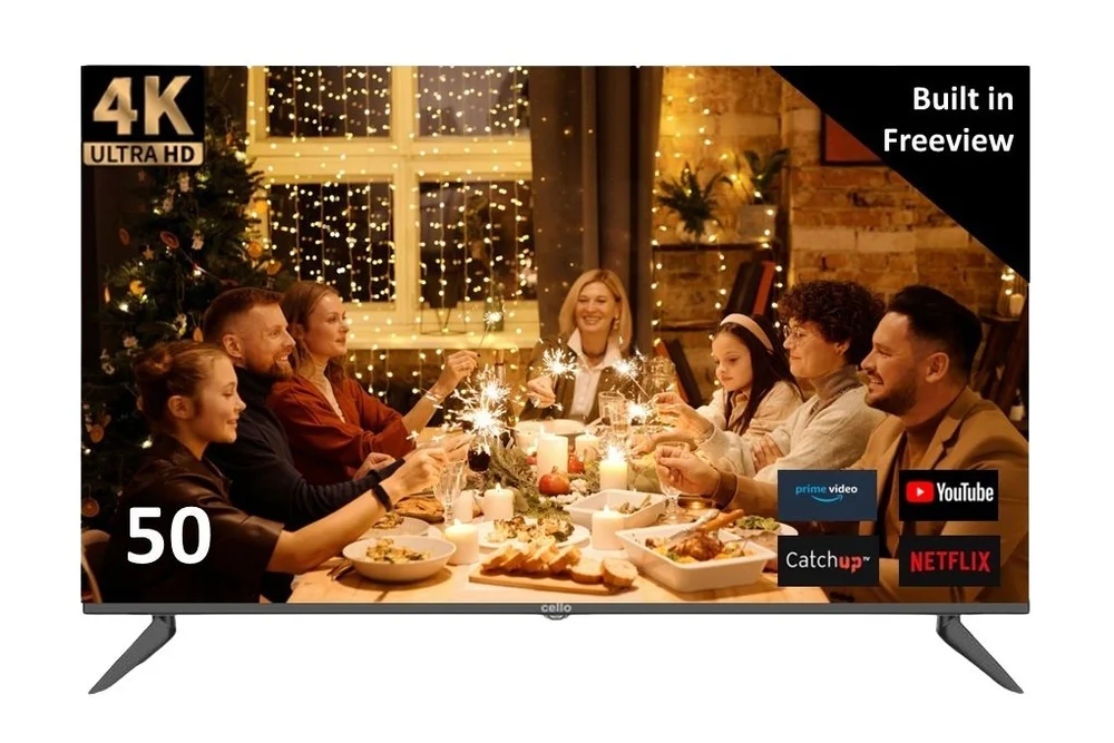 Cello 50″ Ultra HD LED Smart TV with Wi-Fi and Freeview | hiya! — hiya!